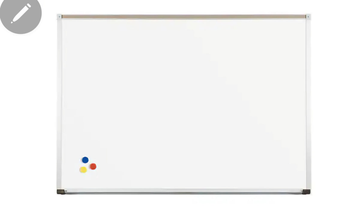 8ft x 4ft Porcelain Steel Magnetic Dry Erase Whiteboard w/ Aluminum ...