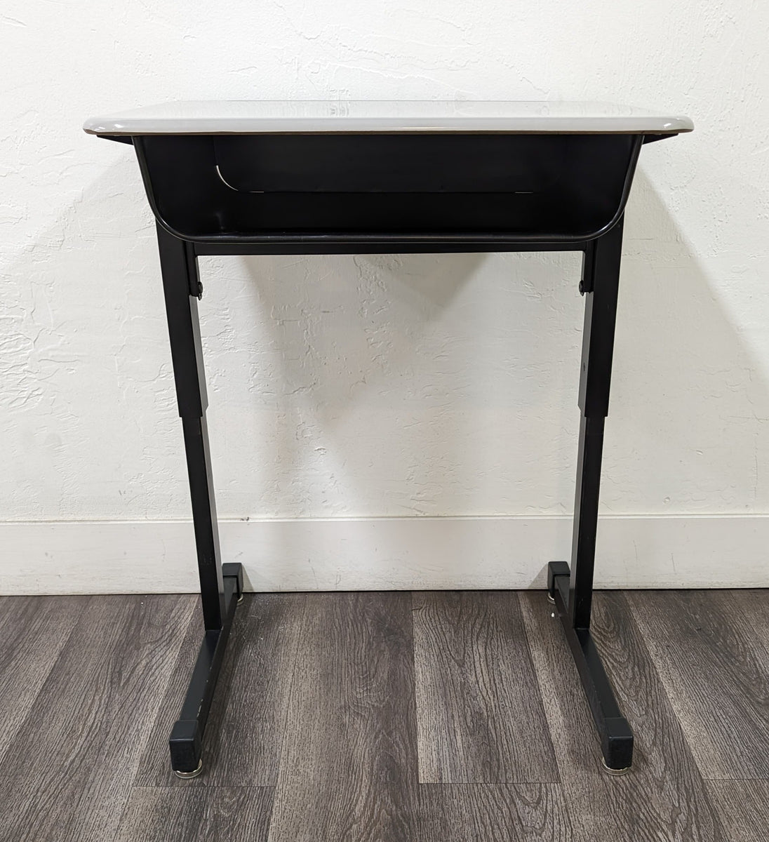 Melsur Student Desk with Hard Plastic Top, T Shape Legs, Book box, Adj ...