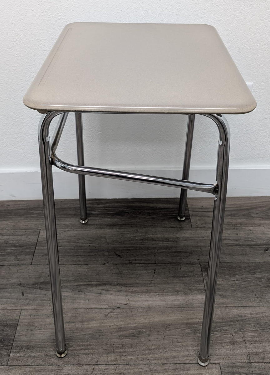 Melsur Adjustable Student Open Front Desk w/ Woodstone Top, U Brace (RF ...